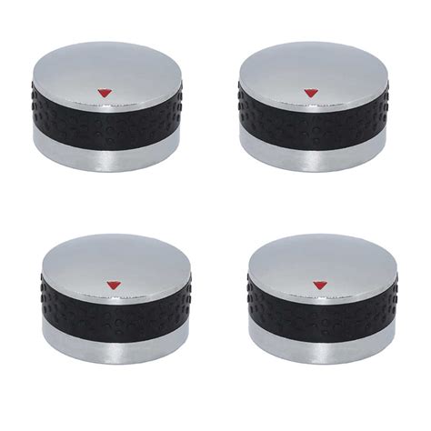 4pcs Plastic Gas Grill Control Knobs Replacement Fits Bbq Gas Grills For Oven Stove Round 50