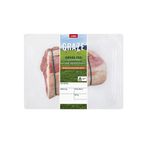 Buy Coles Graze Lamb Shoulder Roast Boneless Approx 530g Coles