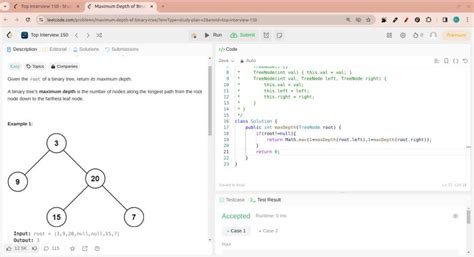 Day 45 Of 100daysofcodechallenge Maximum Depth Of Binary Tree S Nithinkalyan Posted On The