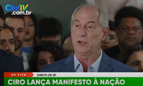 Ciro Gomes Critica Voto útil E Diz Minha Candidatura Está De Pé