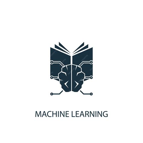 Premium Vector Machine Learning Icon Simple Element Illustration