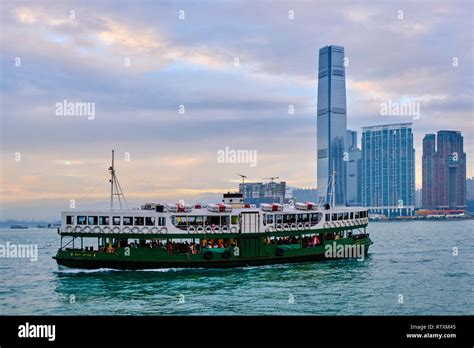 China Hong Kong Victoria Harbour Crossing From Central To Kowloon On