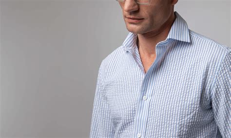 Mens Seersucker Shirts Custom Hockerty