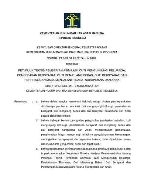 Kementerian Hukum Dan Hak Asasi Manusia Republik Indonesia Pdf Ilmu