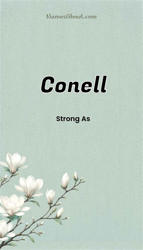 Conell Name Meaning And Origins Nicknames Sibling Ideas