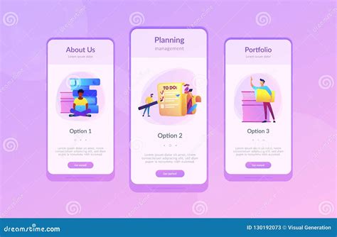 Task Management It App Interface Template Stock Vector Illustration