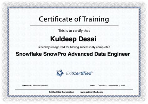 Snowflake Dataengineering Advancedskills Professionaldevelopment Upskillwithexitcertified