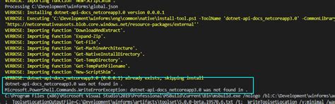 support ignore errors type mode in native toolset installs · issue