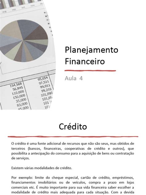 Aula 4 Planejamento Financeiro Pdf