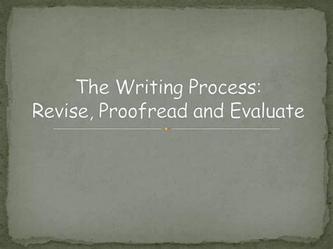 Proofreading Pptx