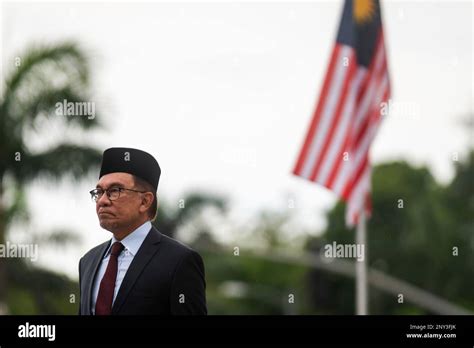 Malaysian Prime Minister Anwar Ibrahim Attends A Wreath Laying Ceremony