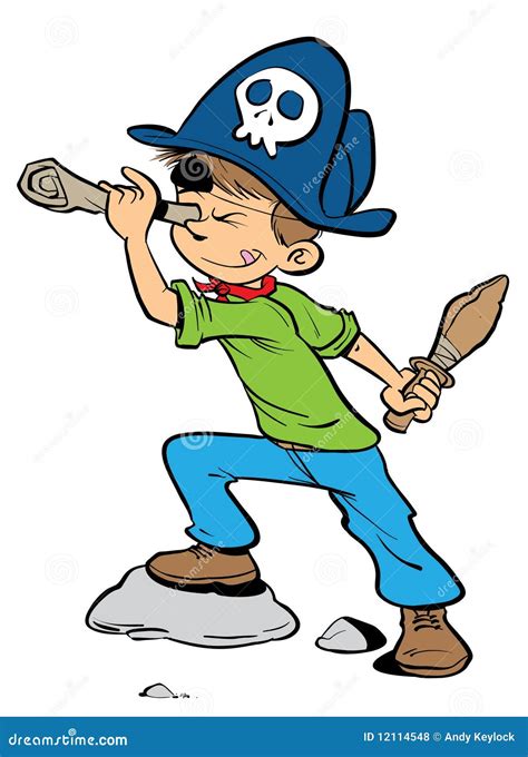 Pirate Young Boy Stock Vector Illustration Of Illustrations 12114548