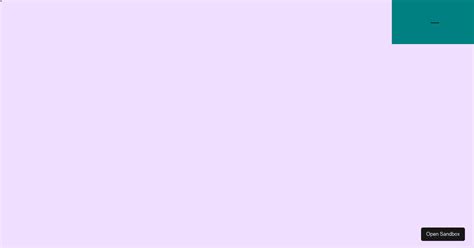 Menu Forked Codesandbox