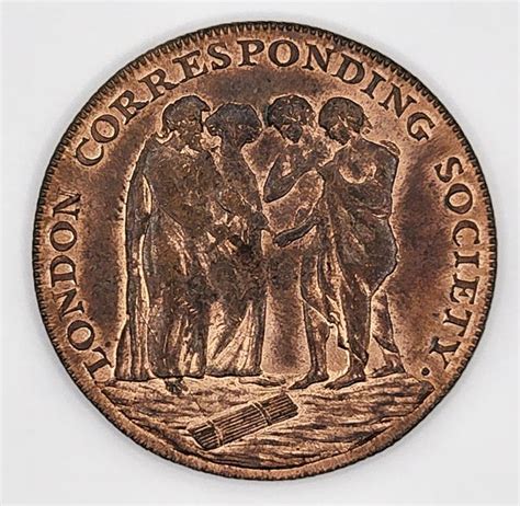 The London Corresponding Society 1795 Middlesex Conder Token Rexonumia