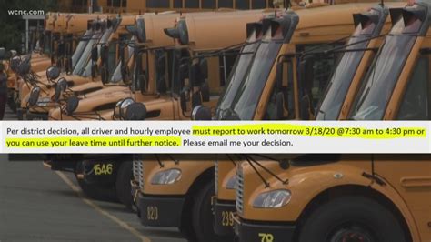 Cms Bus Drivers Say They Have To Work Despite School Closures