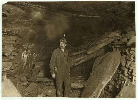 Coal Miners Working Inside The Mine Early 20th Century Gallery