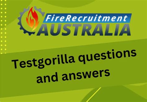 Testgorilla Questions And Answers Firefighter Aptitude