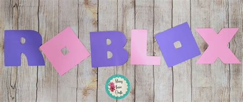 Roblox Girls Roblox Big Cutouts Roblox Box Letters Roblox Cutouts Etsy Diy Banner Cutout