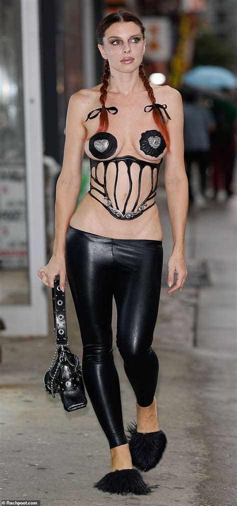 Julia Fox Goes Topless Covering Up With Just Pasties As She Continues To Push Fashion Boundaries