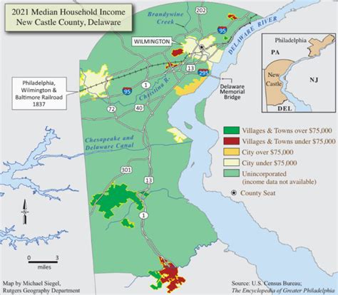 Delaware Zip Code Map New Castle County