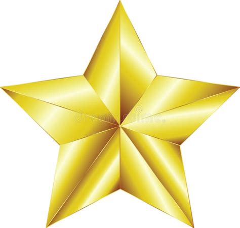 Golden Star Stock Vector Illustration Of Reflection 47307242