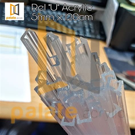 jual akrilik rel rel u acrylic shopee indonesia