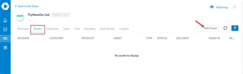 Connect Assets To A Deal Two Circles Help Center