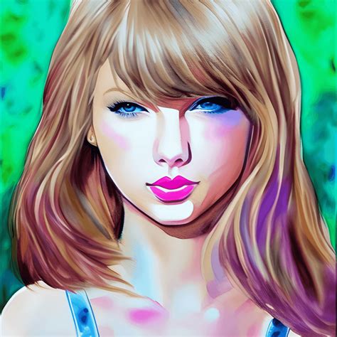 Taylor Swift Cartoon Zeichnung