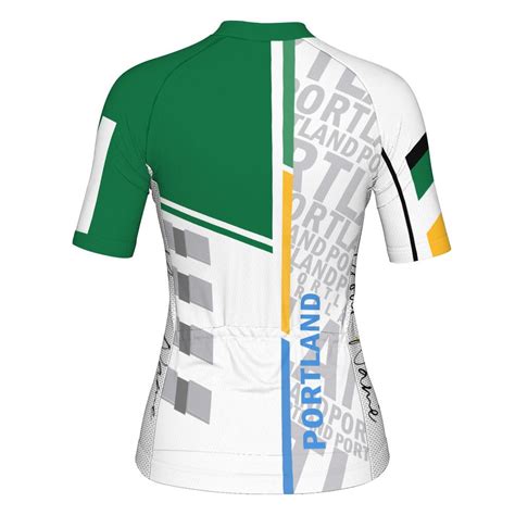 Customized Portland Short Sleeve Cycling Jersey For Women Os Cycling