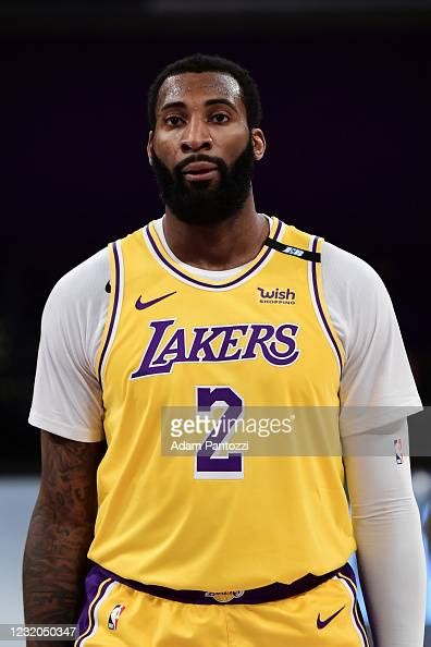 Andre Drummond Of The Los Angeles Lakers Looks On During The Game