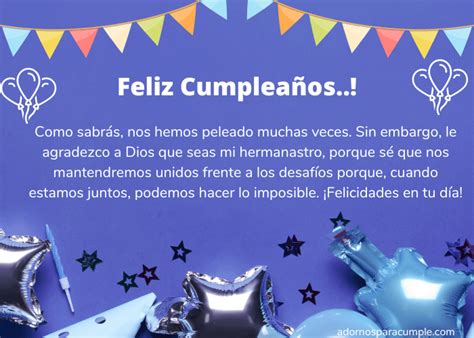 Frases De Cumpleaños Para Un Hermanastro