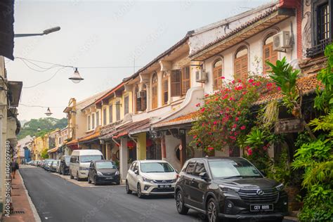 Straits Chinese Style House On Jalan Tun Tan Cheng Lock Street In