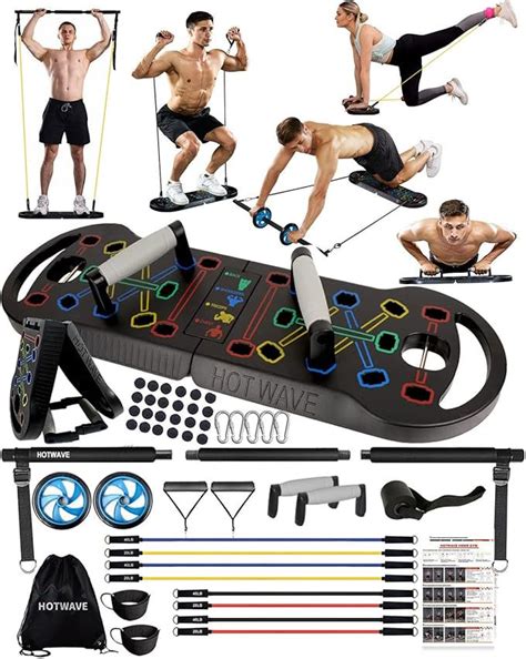 Hotwave Portable Exercise Equipment With 16 Gym Accessories For Full