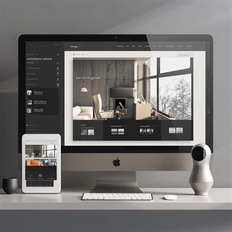 A Macbook Pro Is On A Desk With A White Phone And A Camera On It