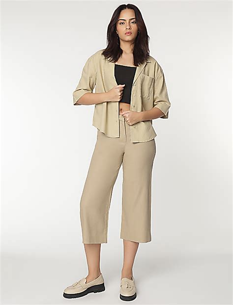 Buy Linen Rich Wide Leg Trousers At Marks And Spencer