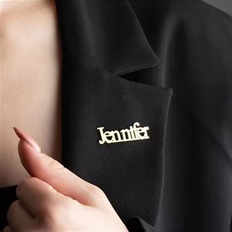 Letter Name Pin Brooch Lapel Pin