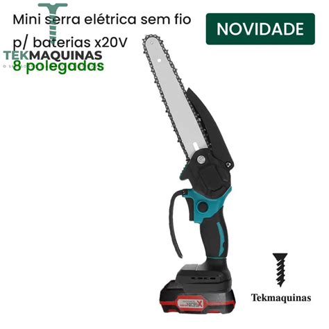 Mini Serra Elétrica Sem Fio P Baterias 20v 6 Polegadas Tekmaquinas O Seu Sonho é A Nossa