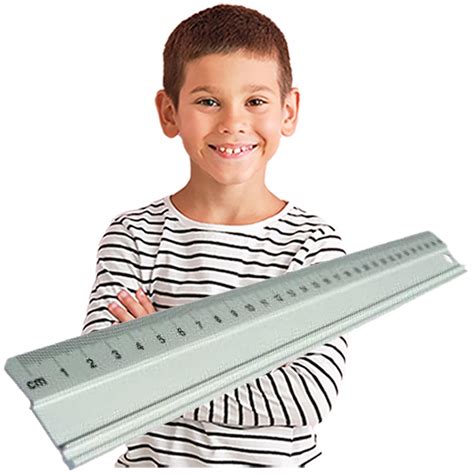 Rigla Leniar Metal 30cm Argintiu Emag Ro