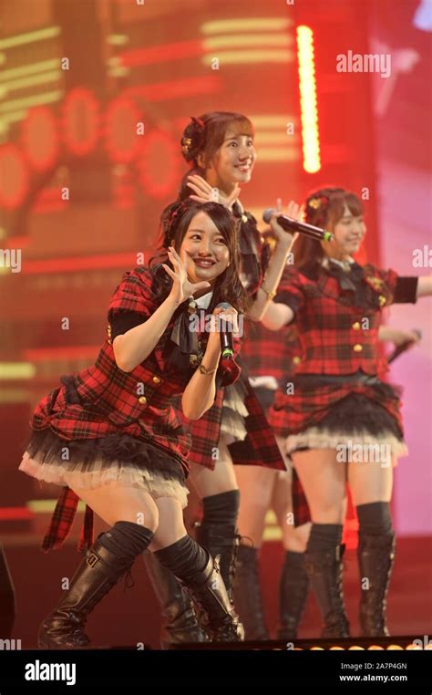 Members Of Japanese Idol Girl Group Akb48 And Its International Sister Groups Perform During The