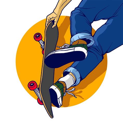 Line Art Skateboard Illustration Vector 11998008 Vector Art At Vecteezy