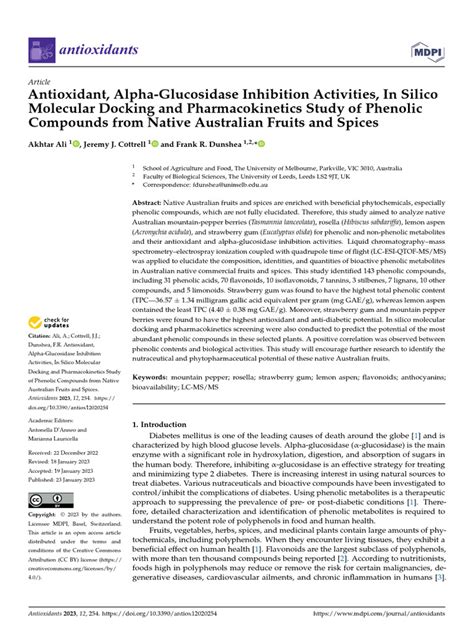 Antioxidants Pdf Polyphenol Antioxidant