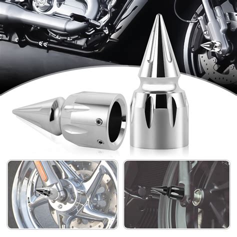 Front Axle Nut Caps Harley Motorcycle Front Axle Nut Covers 36 Cnc