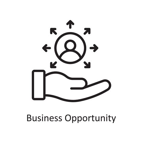 Business Opportunity Vector Outline Icon Design Illustration Business