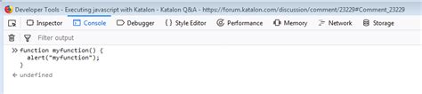 Executing Javascript With Katalon Archive Katalon Community