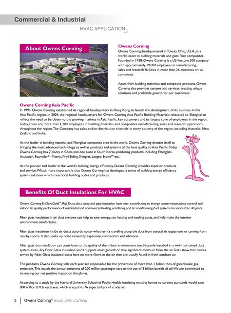 Owens Corning Enduragold Duct System Fiberglass Insulation Pdf