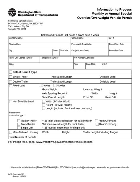 Washington State Overwidth Permit At Timothy Mitchell Blog