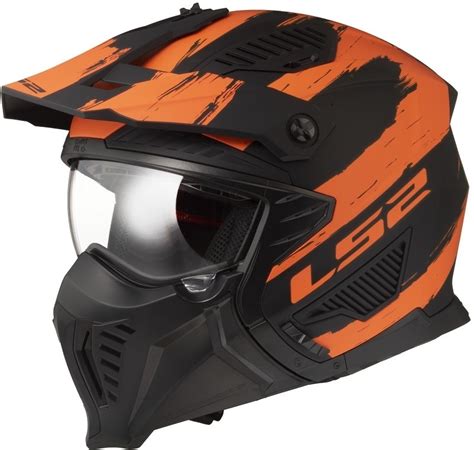 Casco Ls2 Drifter Mut Matt Black Orange Cascos Y Equipamiento Para Ti