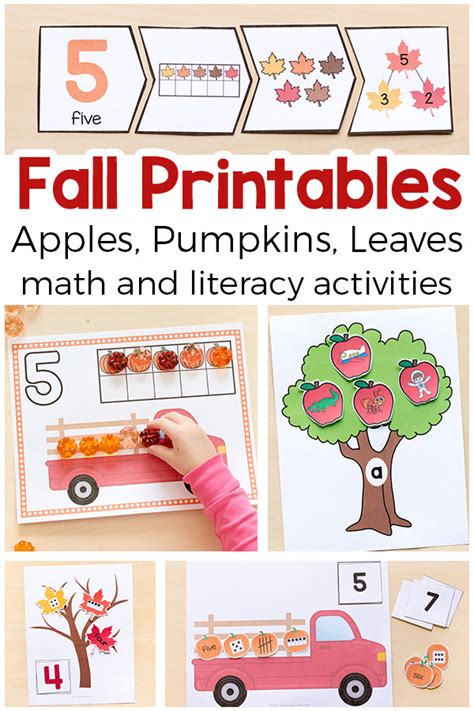 Fall Activities For Preschoolers Printable
