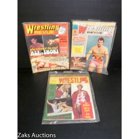 Lot Of 3 Vintage 1970s Wrestling Magazines