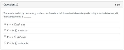 solved the area bounded by the curve y sinx y 0 and x π 2 is